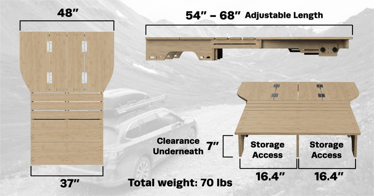 Jeep Wrangler Unlimited Sleeping Platform – CarToCamp